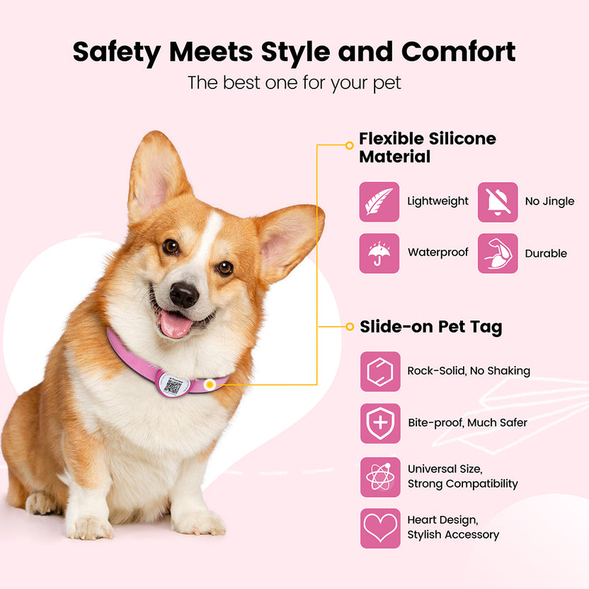 Pawview Anti-Loss Smart Pet ID Tag with QR Code TN004